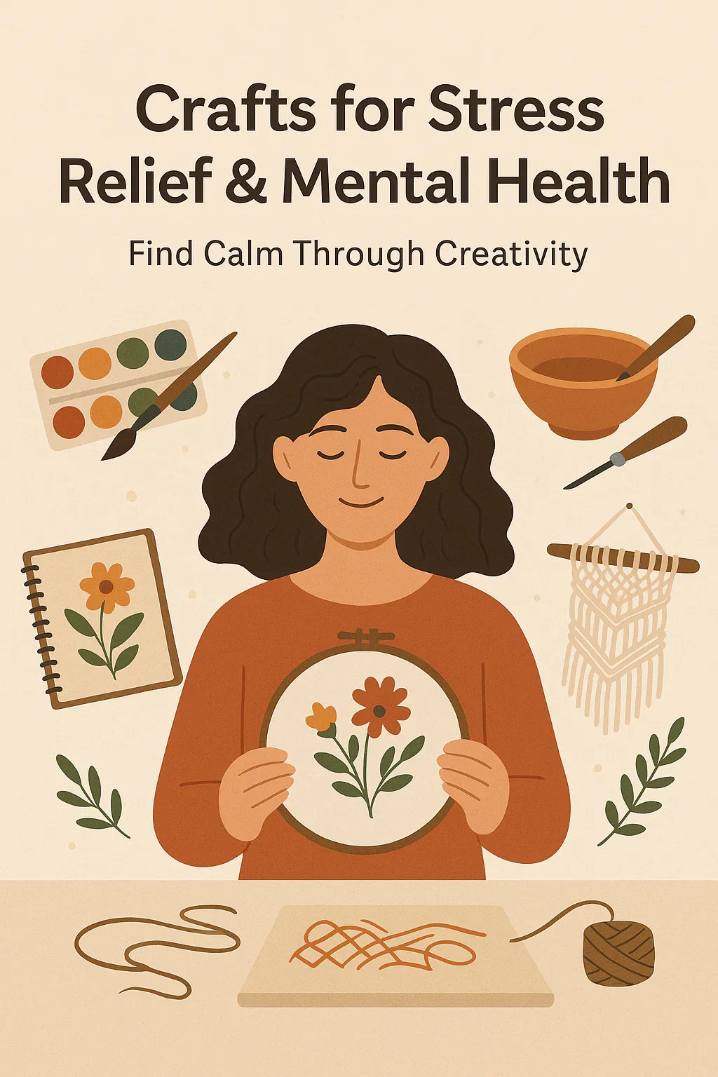 Crafts for Stress Relief & Mental Health: Find Calm Through Creativity ...